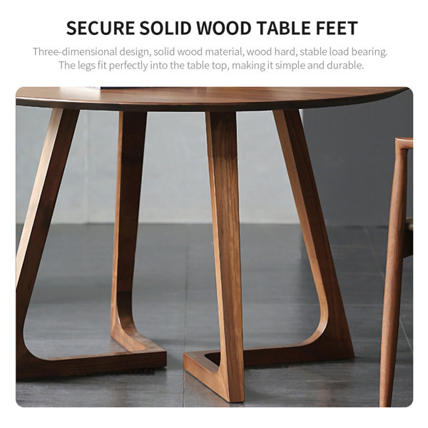 Corrigan Studio® Minimalist Style Round Solid Wood Dining Tables. | Wayfair